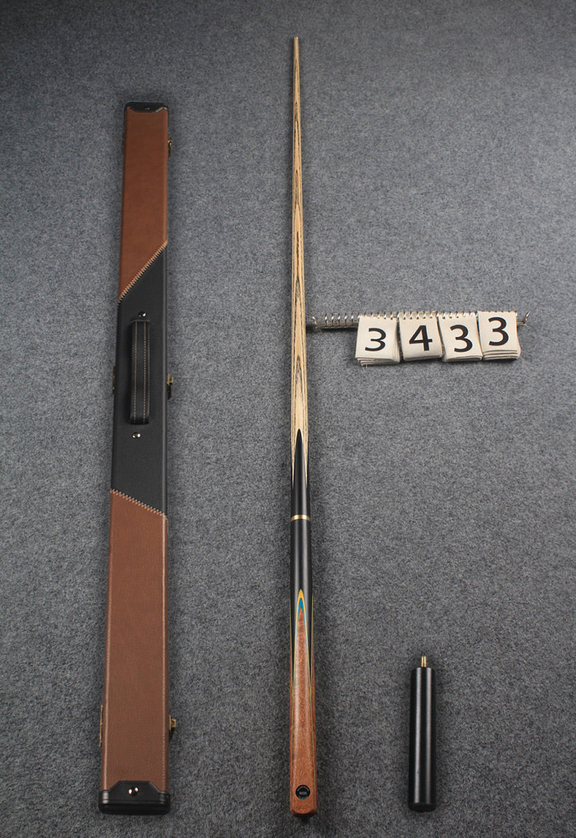 woods 3/4 handmade ash 8 ball pool cue #3433 - WOODS CUES