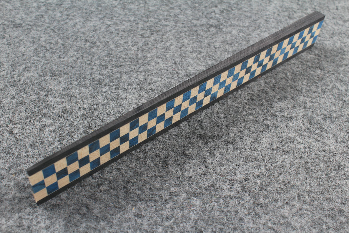 hand spliced plaid pattern wood splices for snooker cue - WOODS CUES