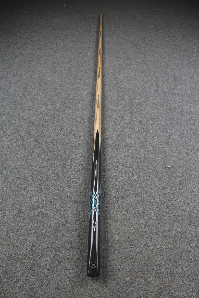 1 piece handmade ash snooker / pool cue CHEVRONS+ - WOODS CUES